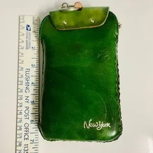 Bags | Handmade Green Leather Beetle Leaf Mini Purse Cute Insect Bag ...